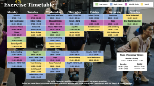 Timetable – Sherborne Sports Centre